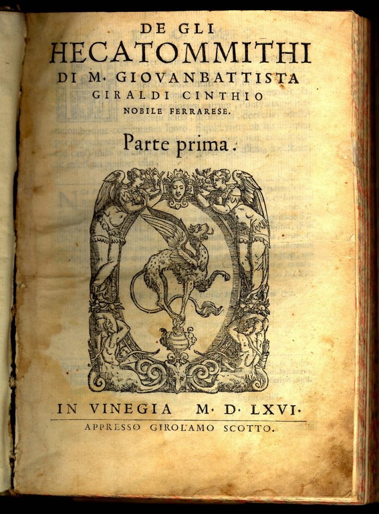 Cinthio and Shakespeare - English Literature Sri Lanka
